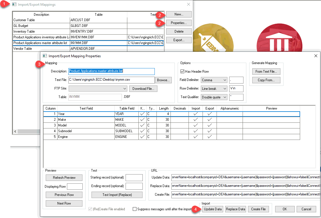 Creating the YMM Master List